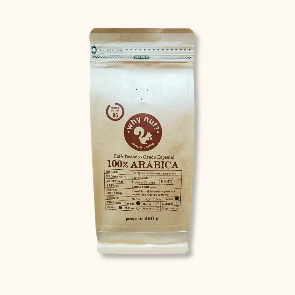 Café tostado medio oscuro molido grueso 100% arábico (250 g) - Why nut ...